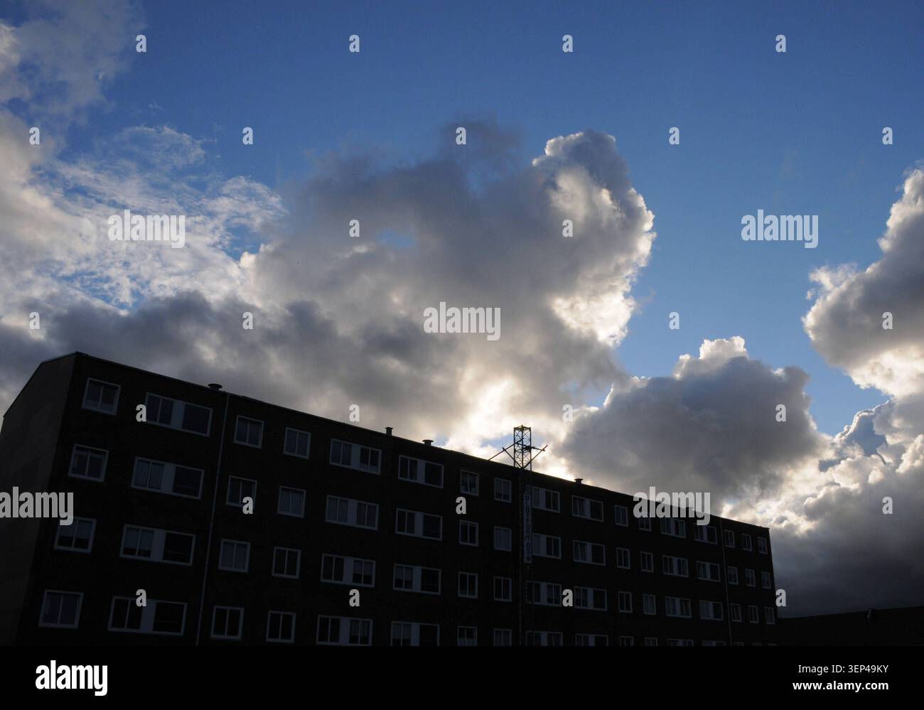 Copenhagen/Denmark /13 JUNE 2026/ dark clouds weather over kastrup ...