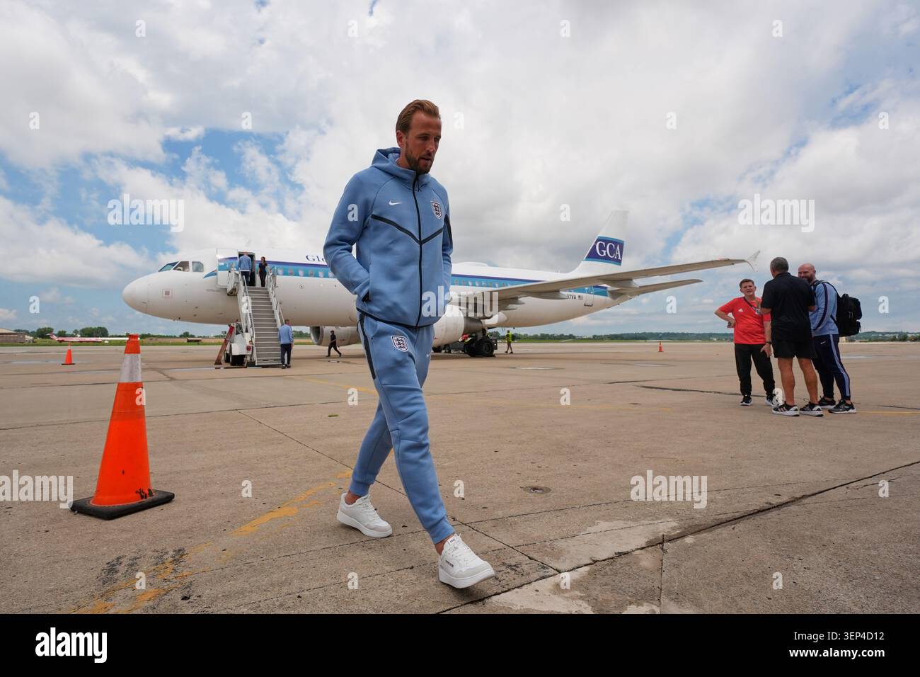 England's Harry Kane arrives for the FIFA World Cup soccer tournament ...