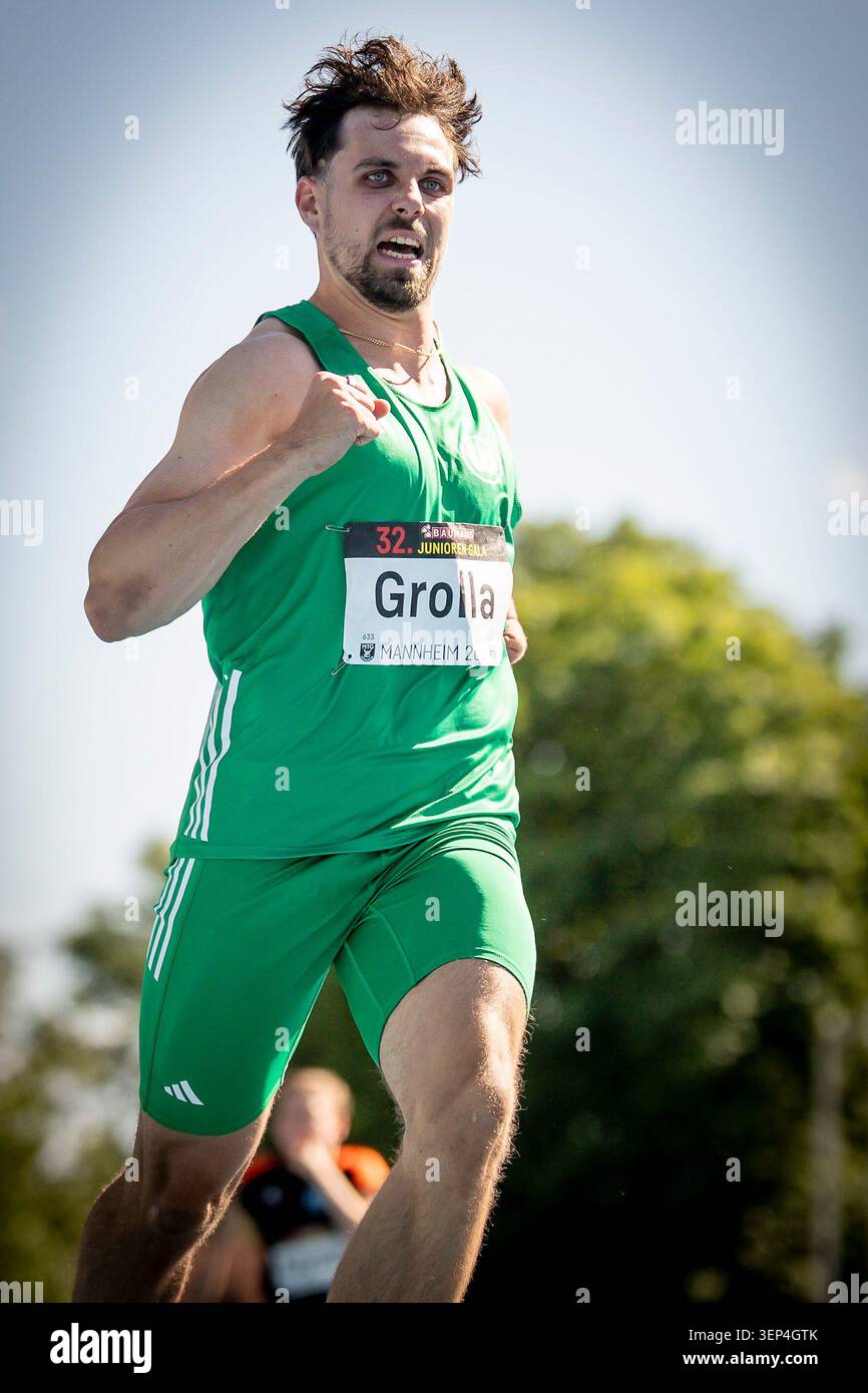MANNHEIM, GERMANY - JUNE 13, 2026 : Phil Grolla (GER/VfL Wolfsburg ...