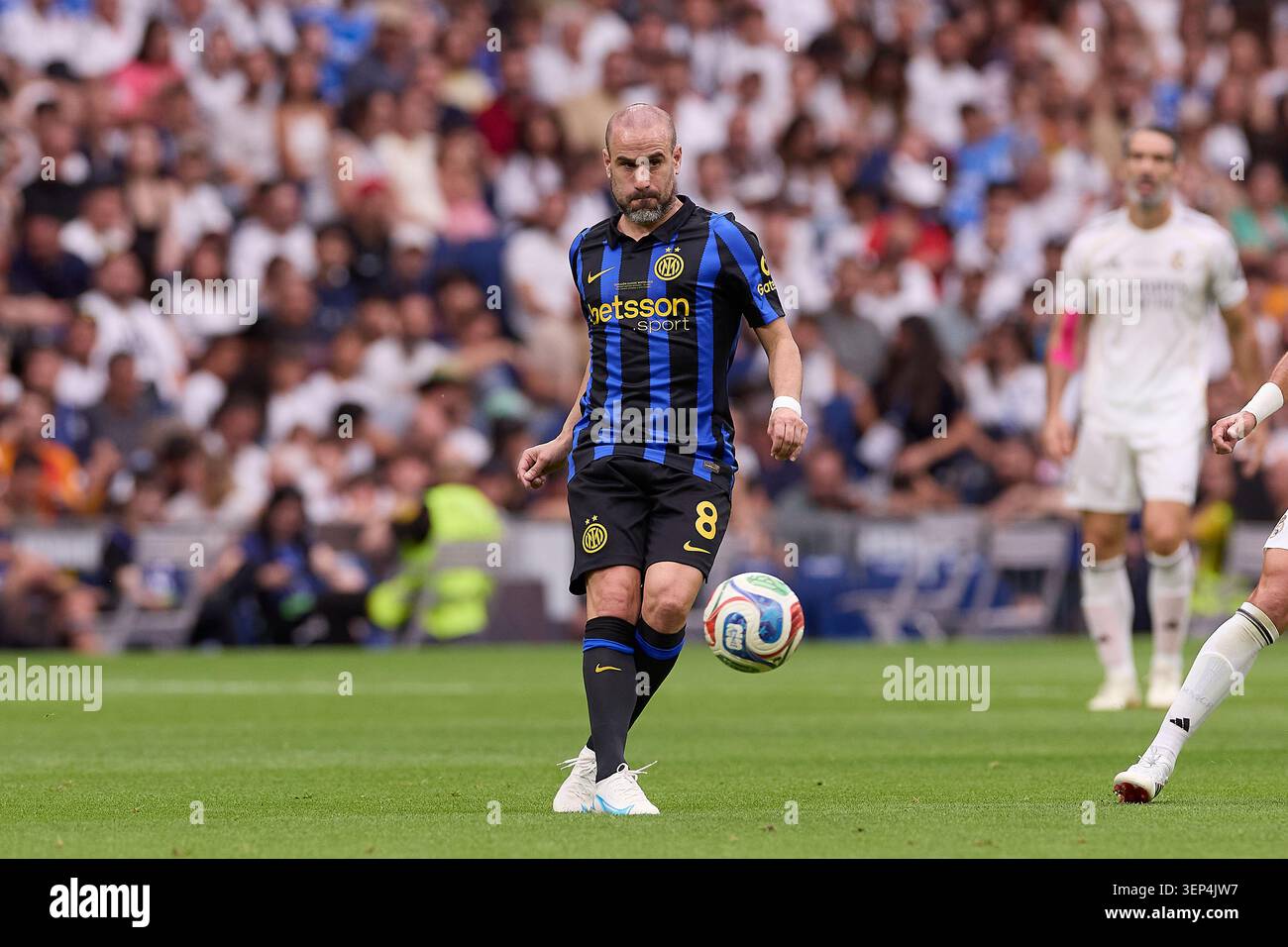 Rodrigo Palacio of Inter Legends is seen in action during the Corazon ...