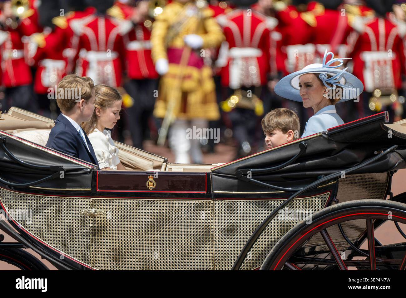 13/06/2026. London, UK Prince George, Princess Charlotte, Prince Louis ...