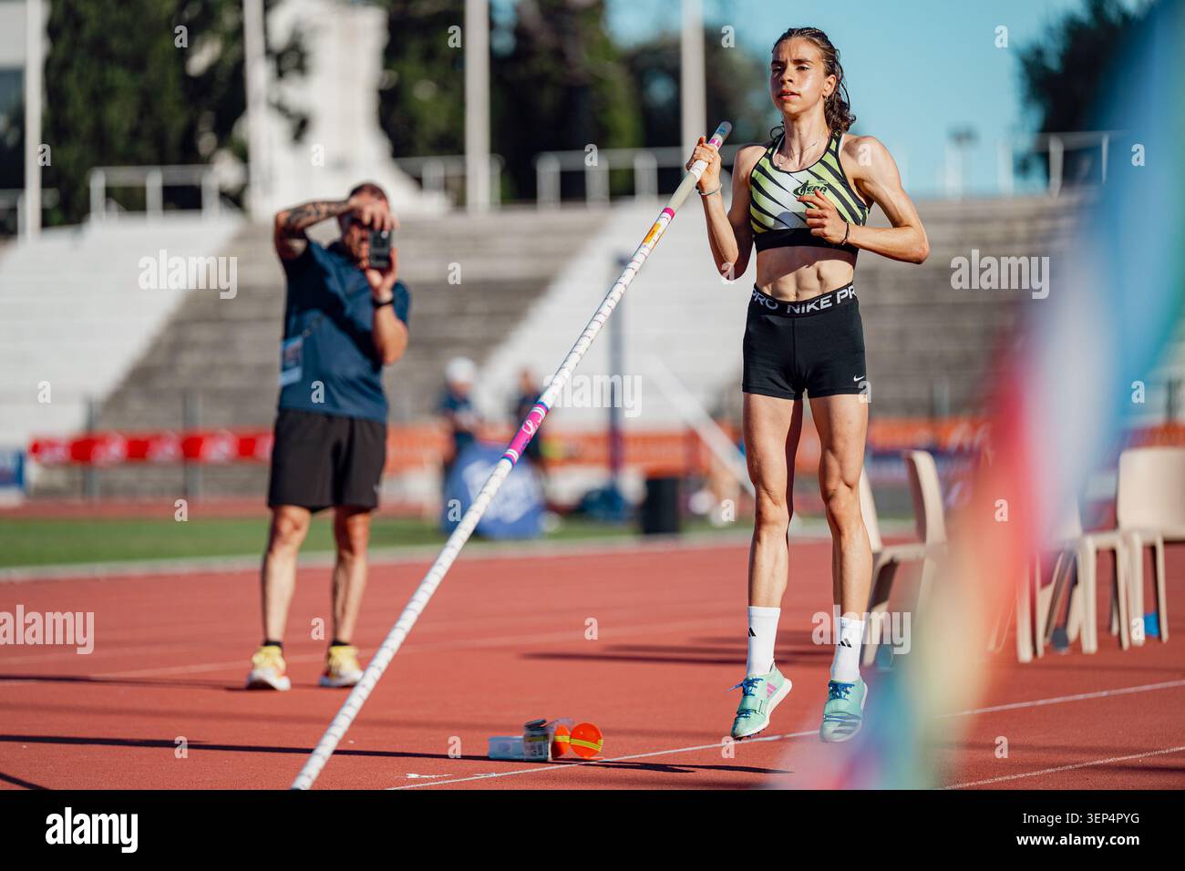 BOURGEOIS Auriane (France) — Pole Vault — Women's Final, during the ...