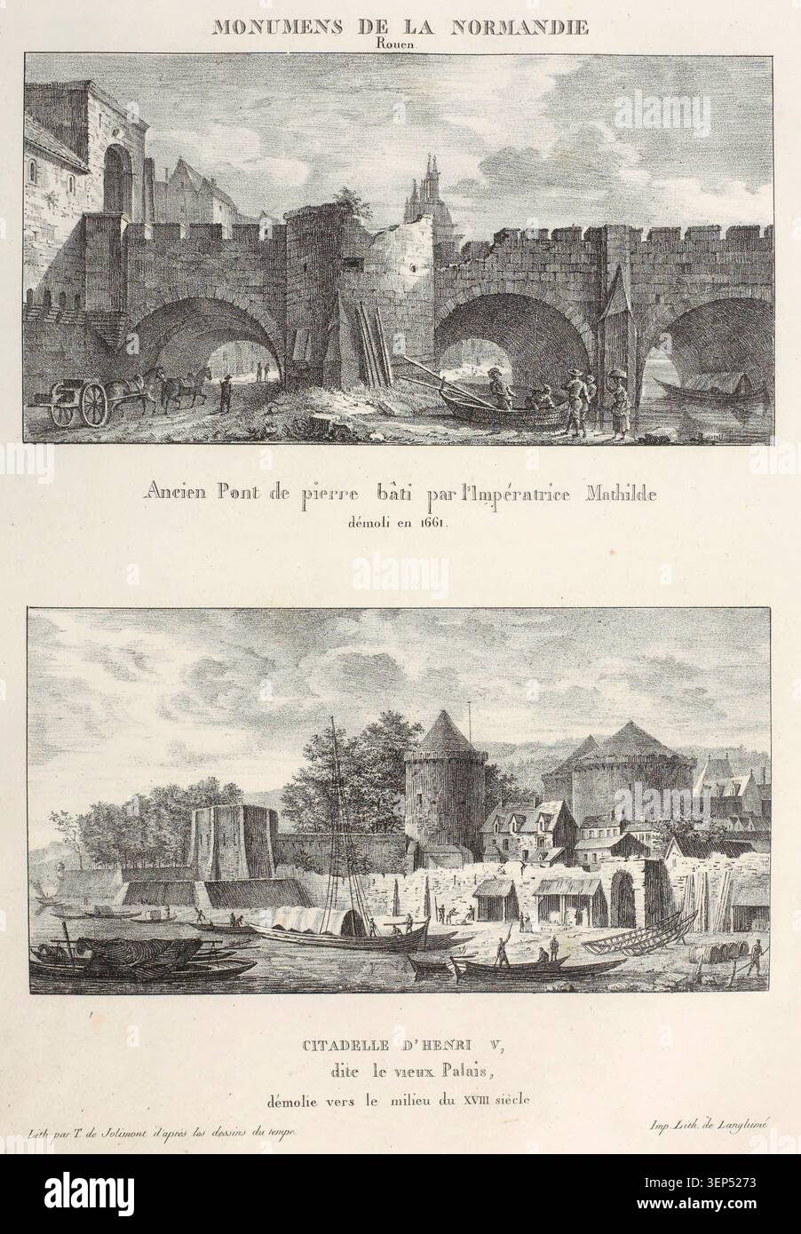 Normandy historic bridge seine crossing nineteenth century hi-res stock ...