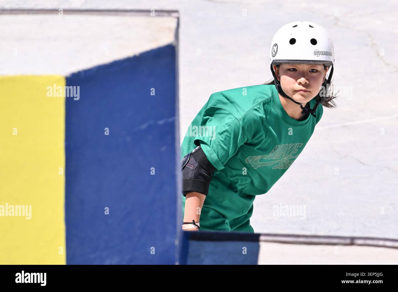 Hikari SATAKE (JPN) practice before the Women’s Semifinal WST World Cup ...