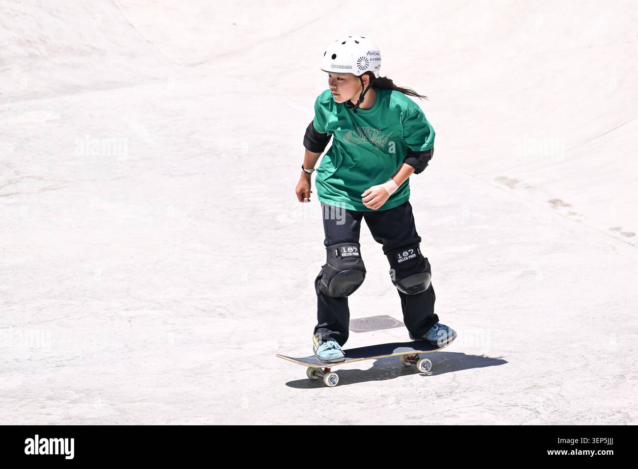 Hikari SATAKE (JPN) practice before the Women’s Semifinal WST World Cup ...