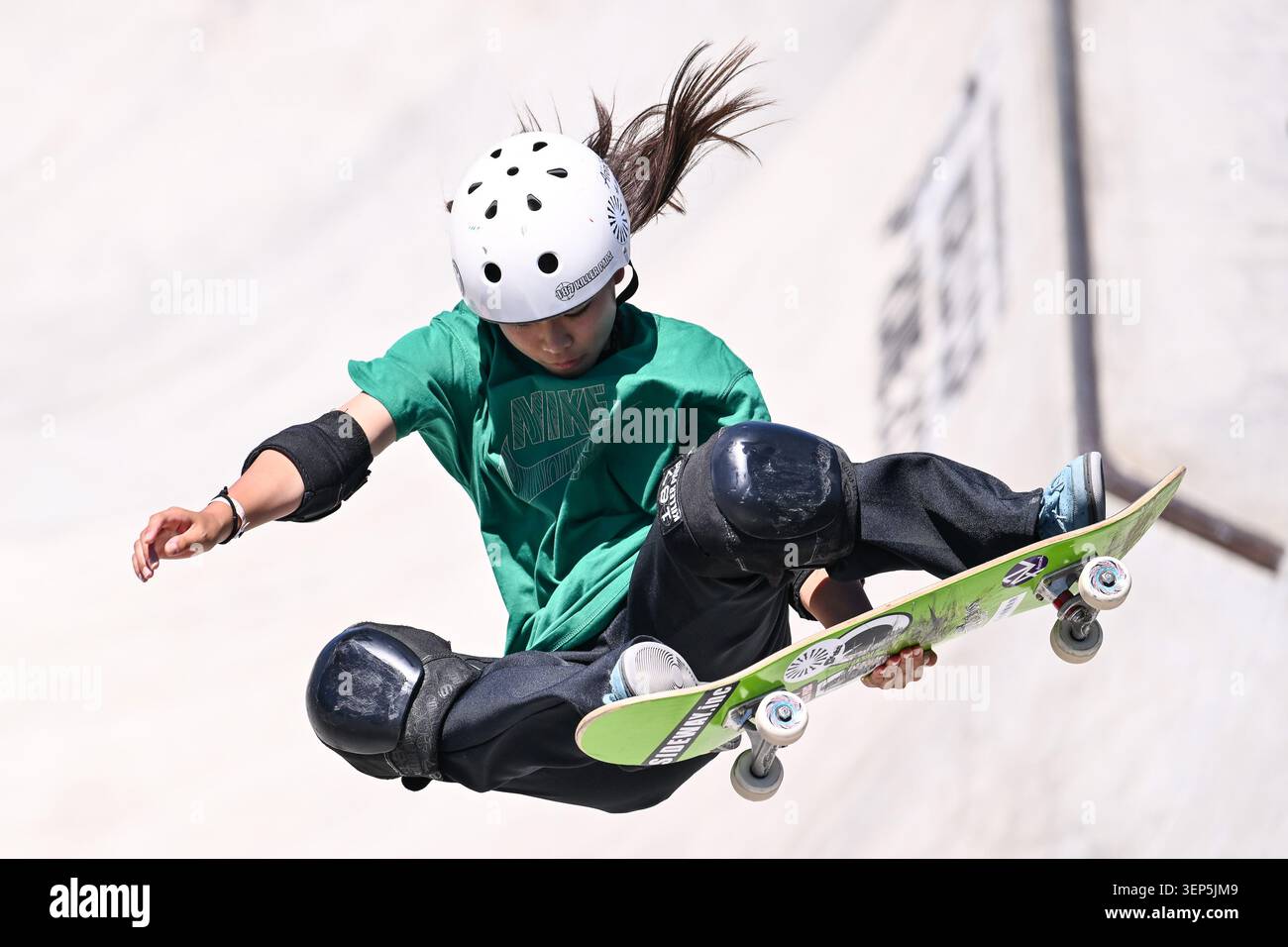 Hikari SATAKE (JPN) practice before the Women’s Semifinal WST World Cup ...