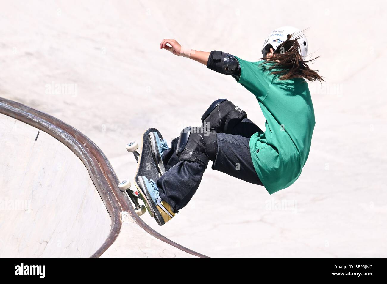 Hikari SATAKE (JPN) practice before the Women’s Semifinal WST World Cup ...