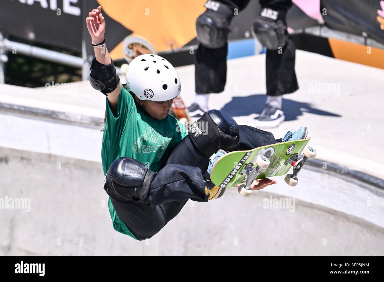 Hikari SATAKE (JPN) practice before the Women’s Semifinal WST World Cup ...