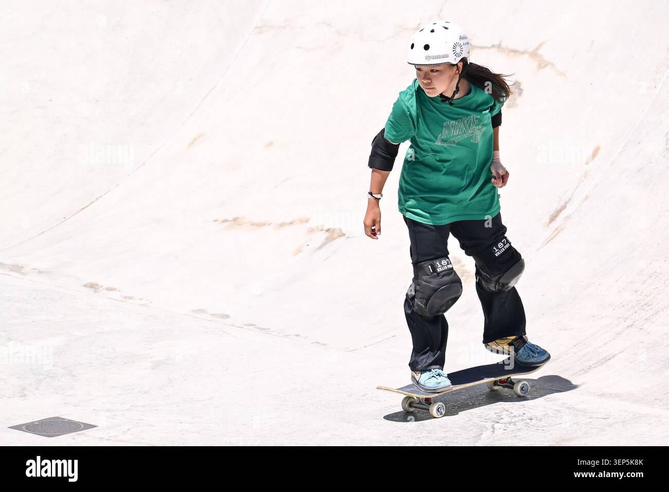 Hikari SATAKE (JPN) practice before the Women’s Semifinal WST World Cup ...