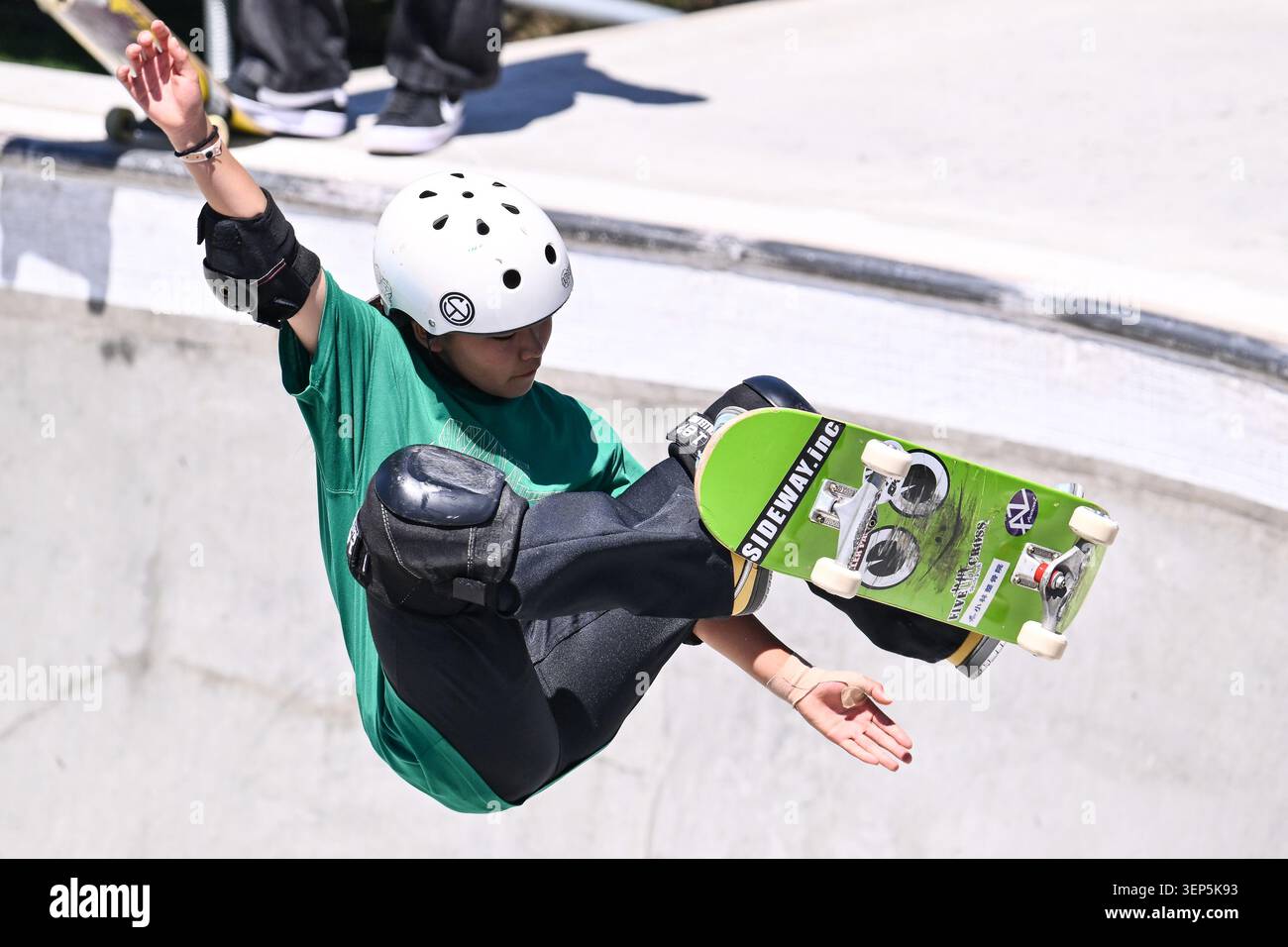Hikari SATAKE (JPN) practice before the Women’s Semifinal WST World Cup ...