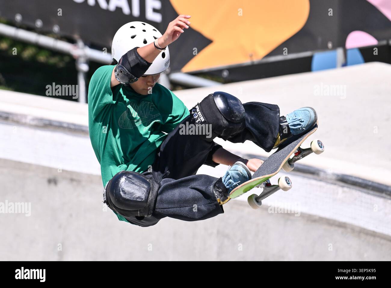 Hikari SATAKE (JPN) practice before the Women’s Semifinal WST World Cup ...