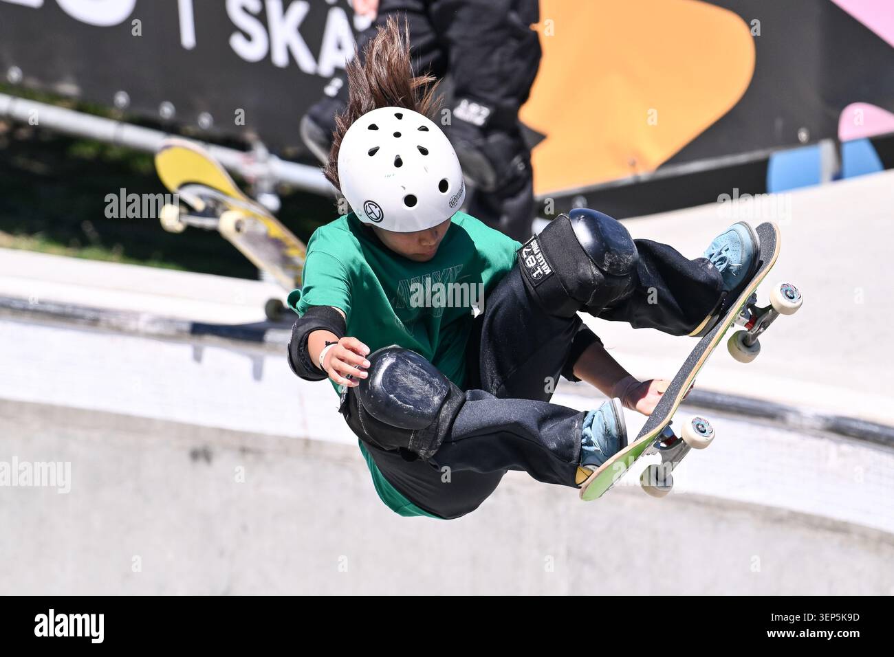 Hikari SATAKE (JPN) practice before the Women’s Semifinal WST World Cup ...