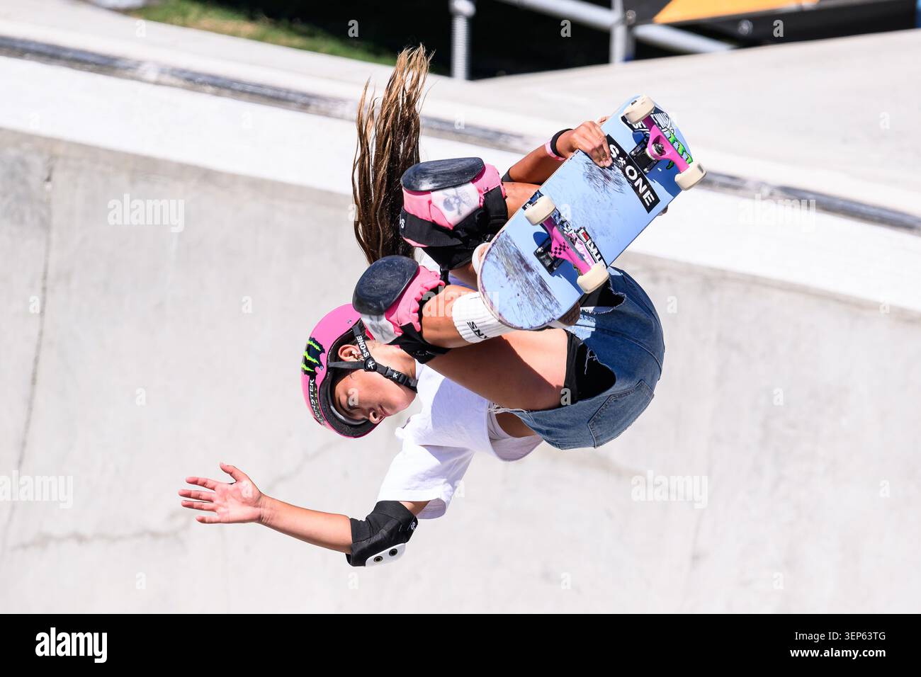 Arisa TREW (AUS) practice before the Women’s Semifinal WST World Cup ...