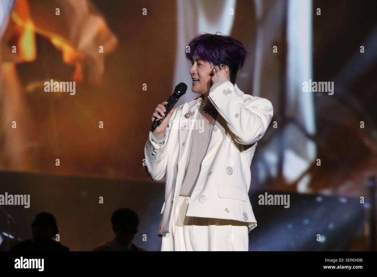 Chinese singer Alec Su performs during the 2026 Super Music Heroes LIVE ...