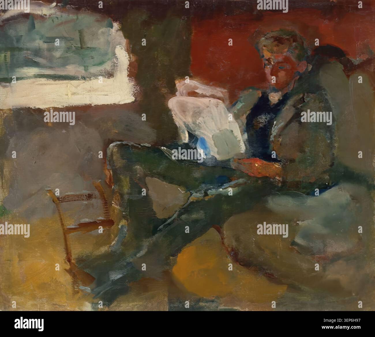 Edvard Munch - Andreas Reading Stock Photo - Alamy