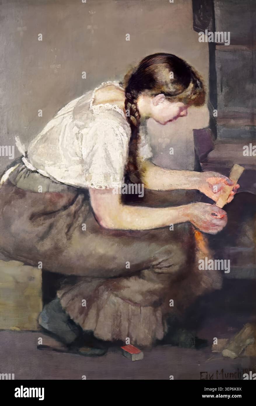 Edvard Munch - Early in the Morning Stock Photo - Alamy