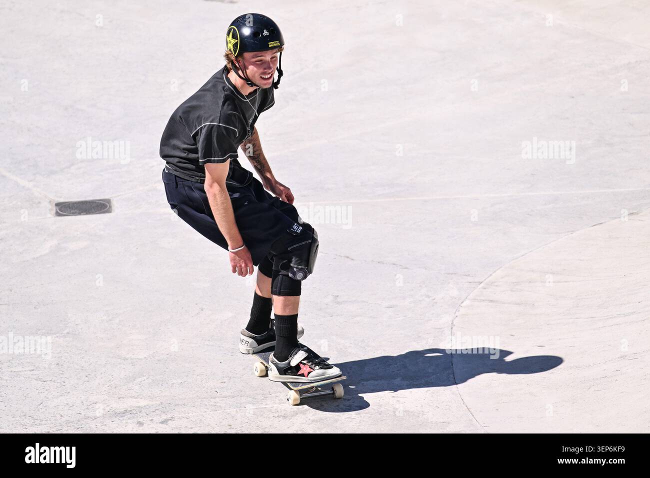 Keegan PALMER (AUS) practice before the Men’s Semifinal WST World Cup ...