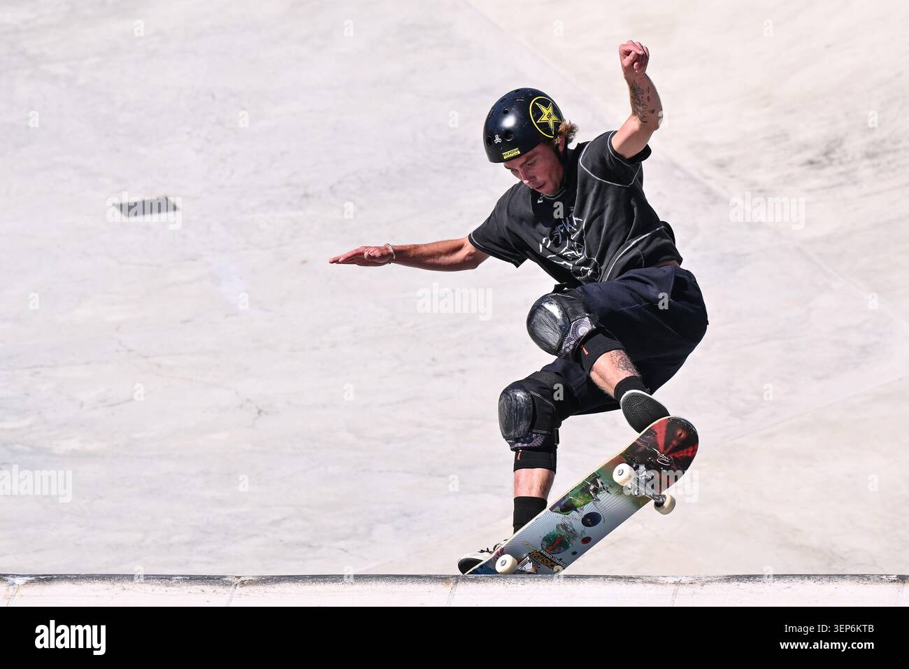 Keegan PALMER (AUS) practice before the Men’s Semifinal WST World Cup ...