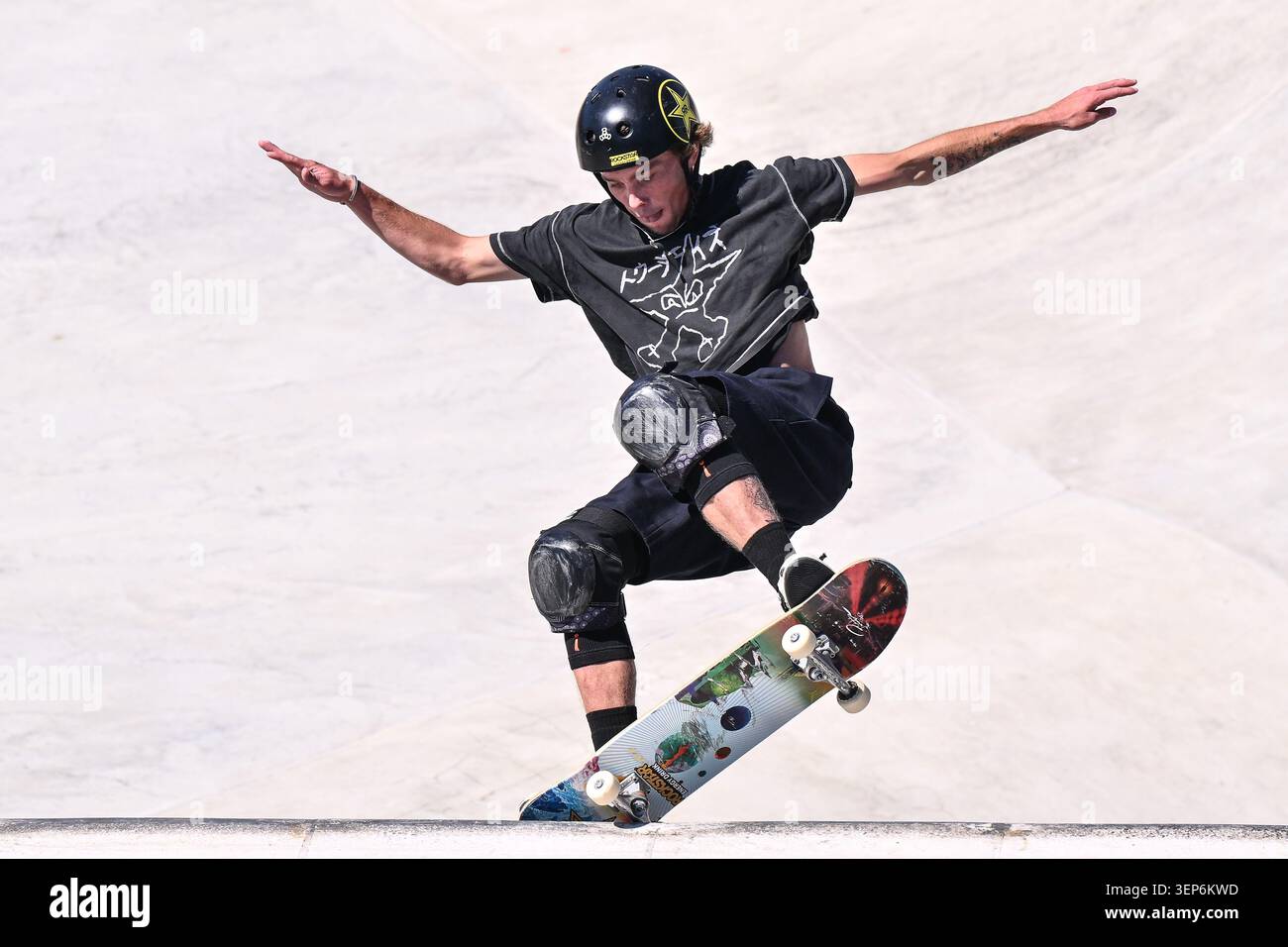 Keegan PALMER (AUS) practice before the Men’s Semifinal WST World Cup ...