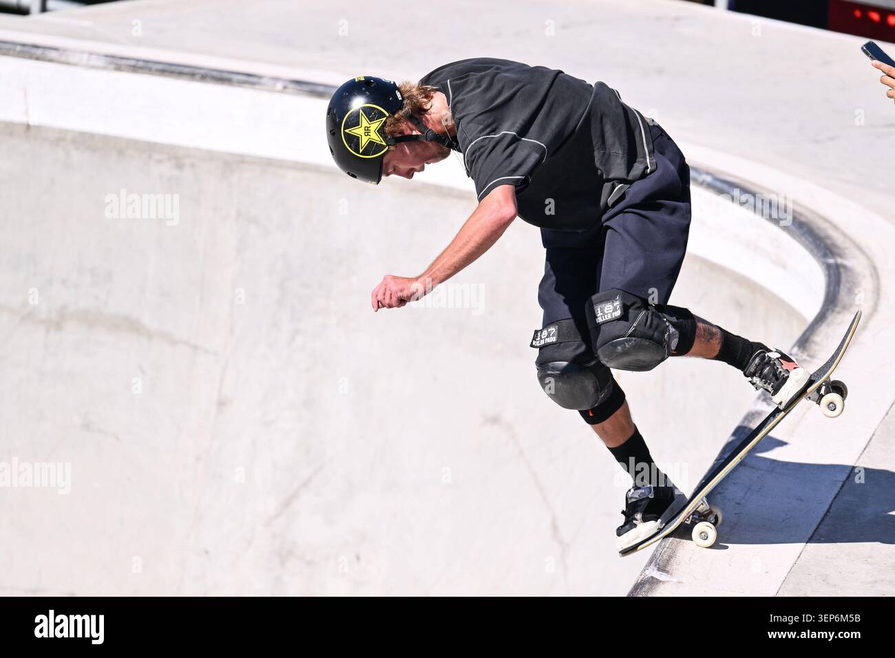 Keegan PALMER (AUS) practice before the Men’s Semifinal WST World Cup ...