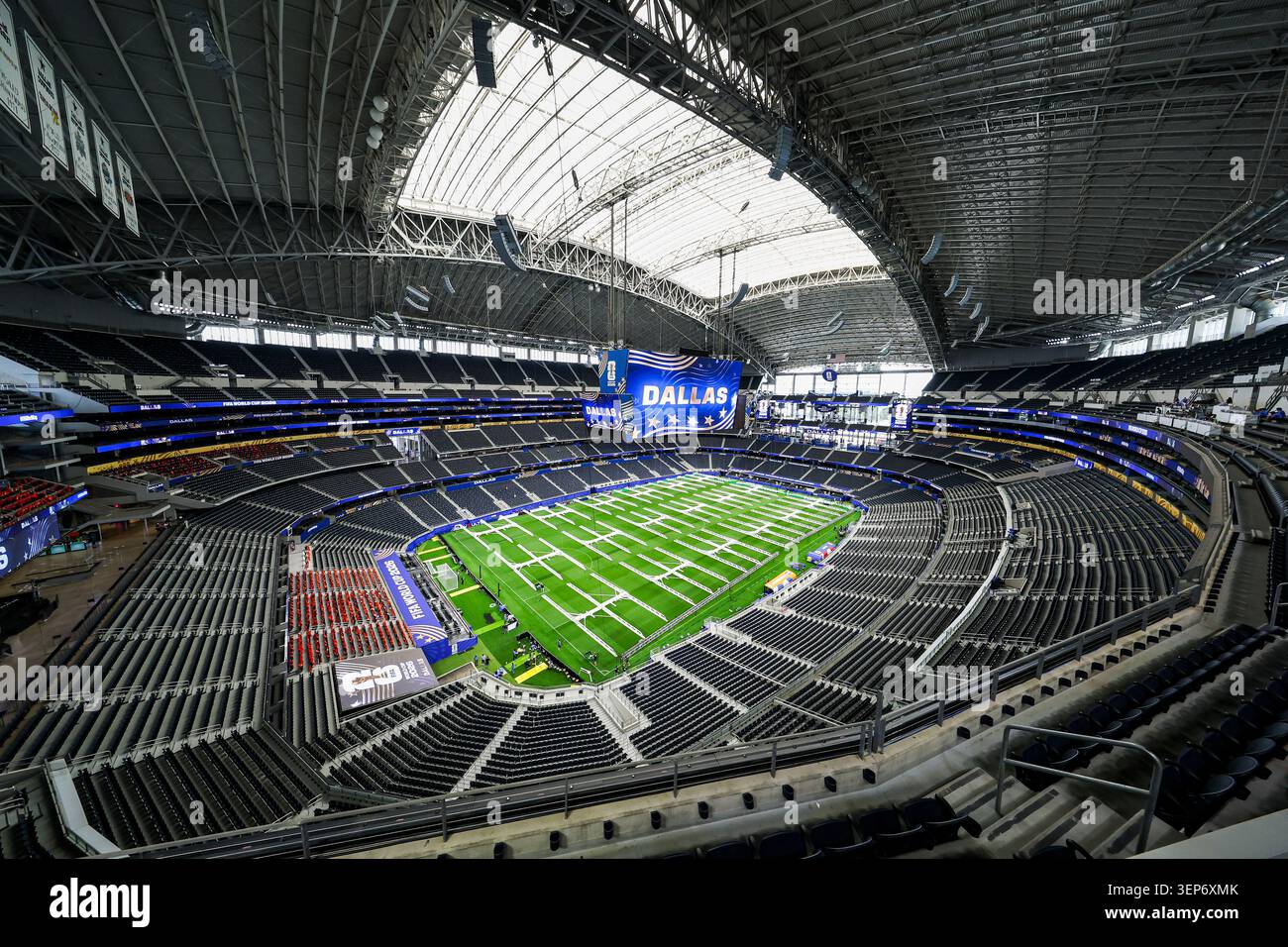 General View inside the Dallas Stadium ahead of the FIFA World Cup 2026 ...