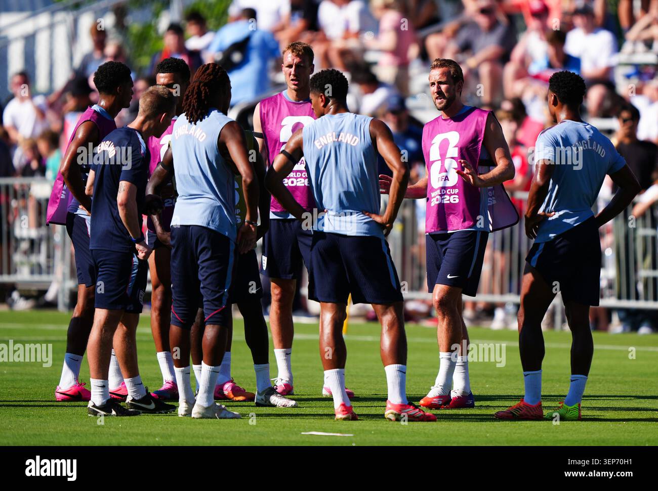 England's Harry Kane during a training session at Swope Soccer Village ...