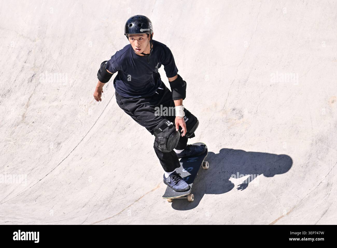 Issei SAKURAI (JPN) practice before the Men’s Semifinal WST World Cup ...