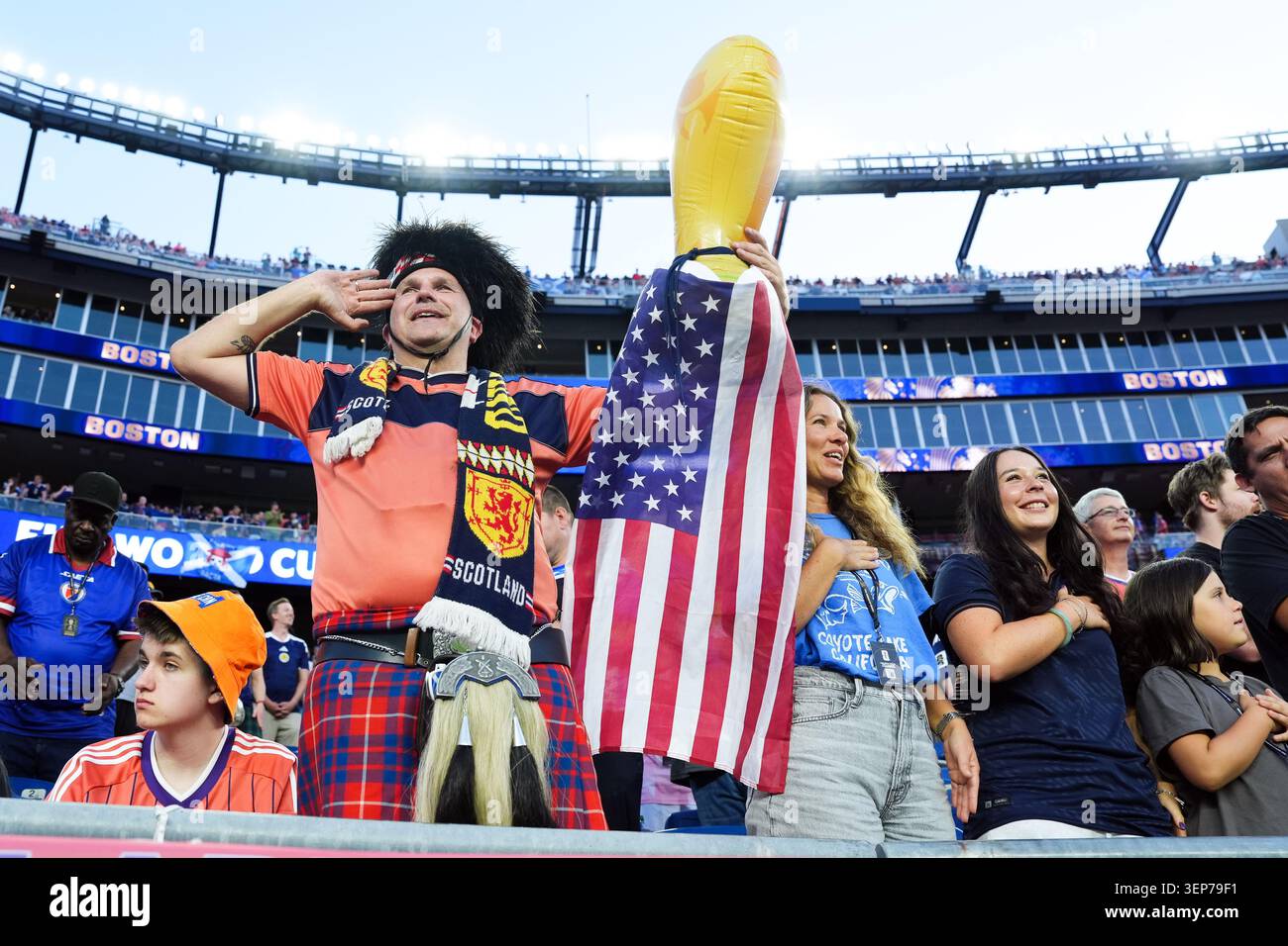 Scotland fans ahead of the FIFA World Cup Group C match at the Boston ...