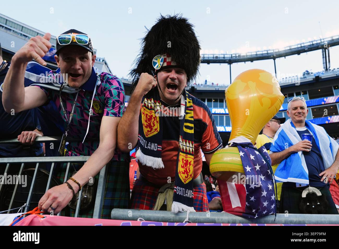 Scotland fans ahead of the FIFA World Cup Group C match at the Boston ...
