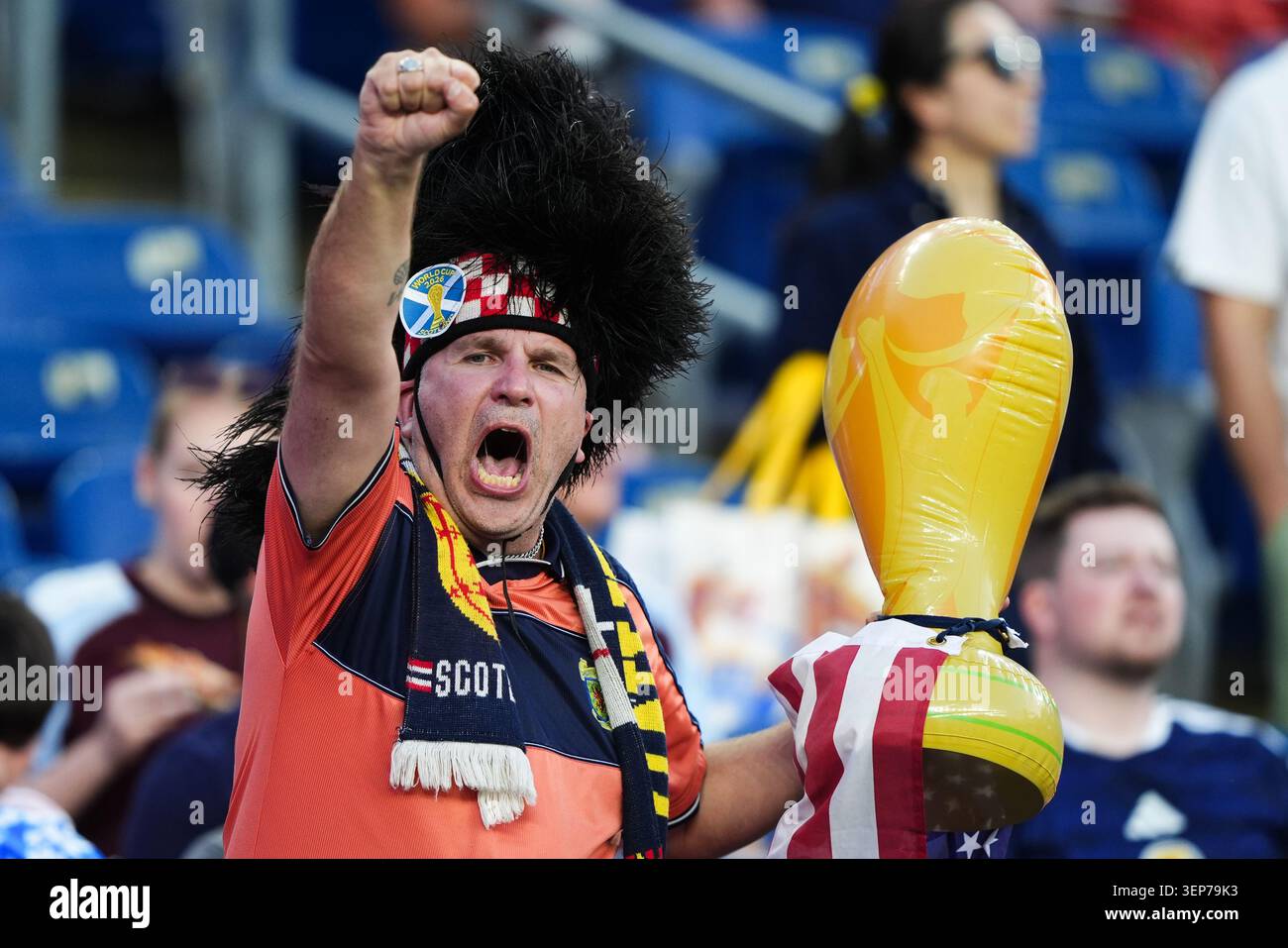 Scotland fans ahead of the FIFA World Cup Group C match at the Boston ...