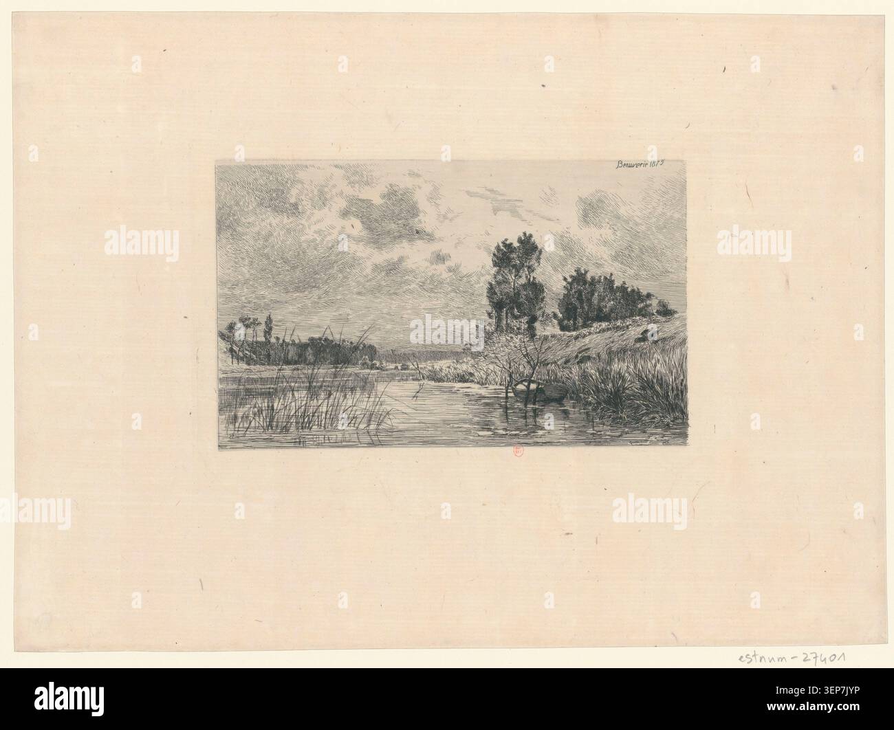 Nineteenth century french river setting hi-res stock photography and ...