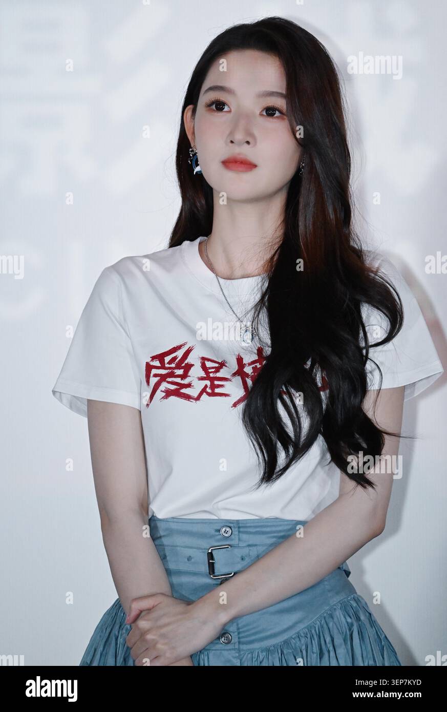 Chinese actress Wang Yuwen attend the roadshow for the movie 'Invictus ...