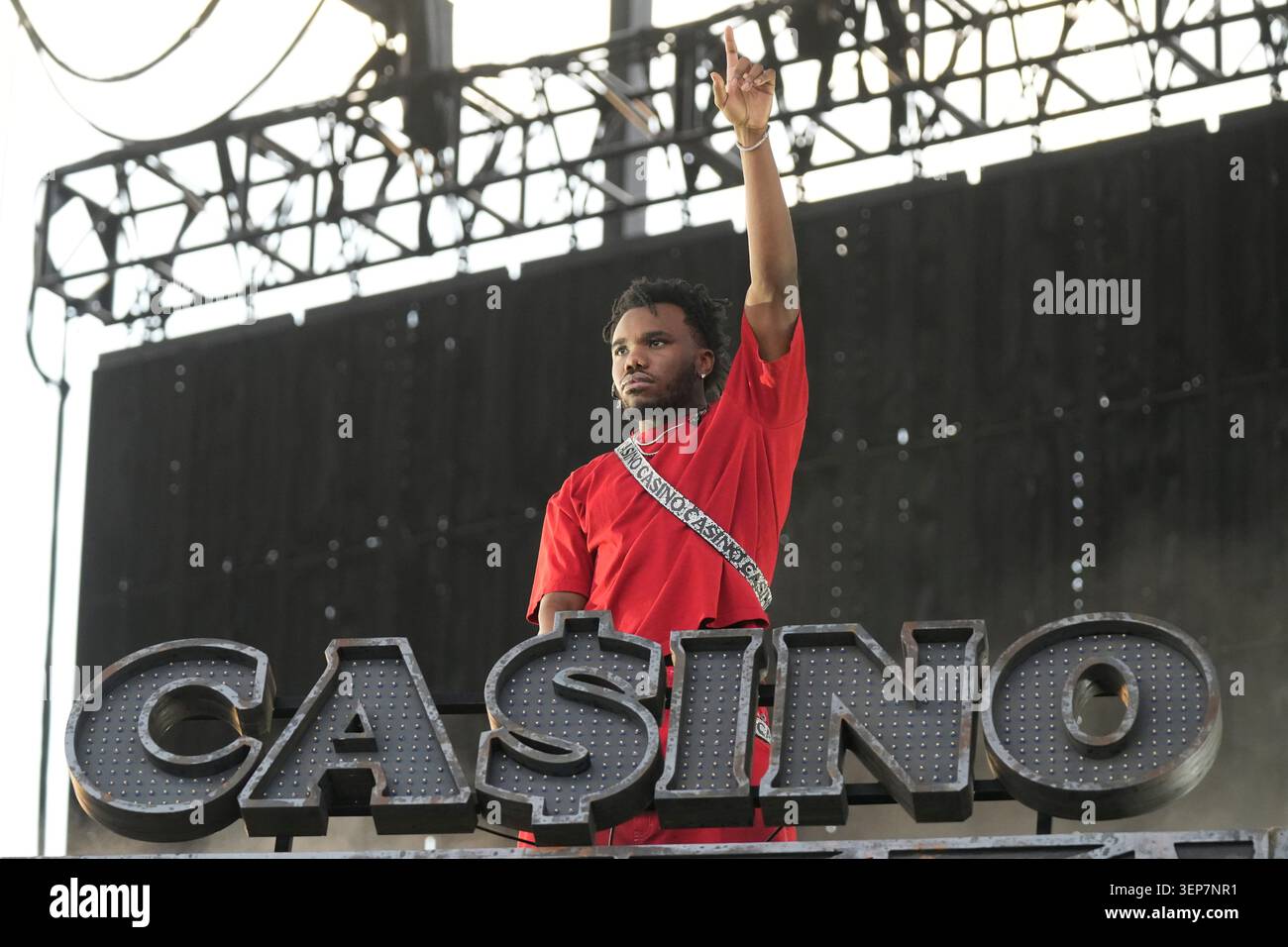 Baby Keem performs at Summer Smash on Saturday, June 13, 2026, at the ...