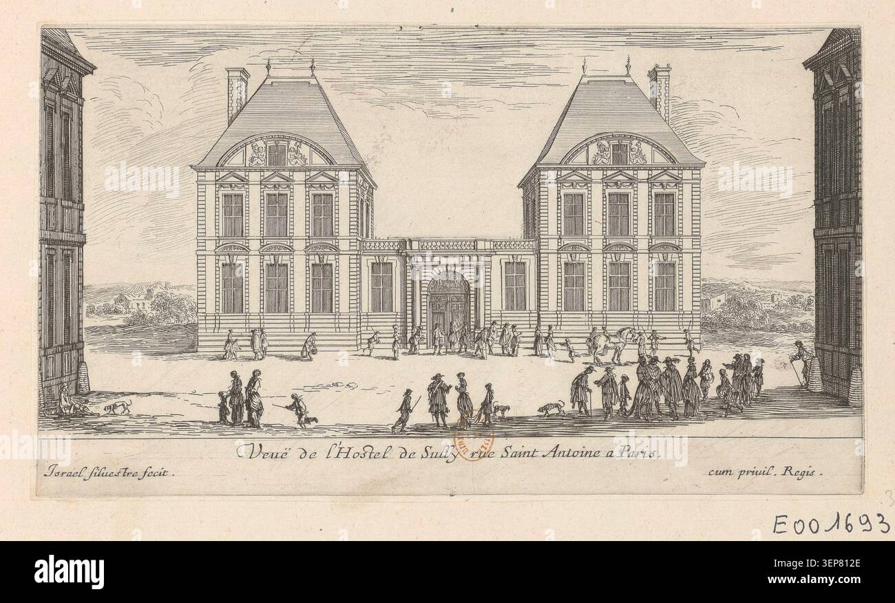 Rue saint antoine architectural context paris history hi-res stock ...
