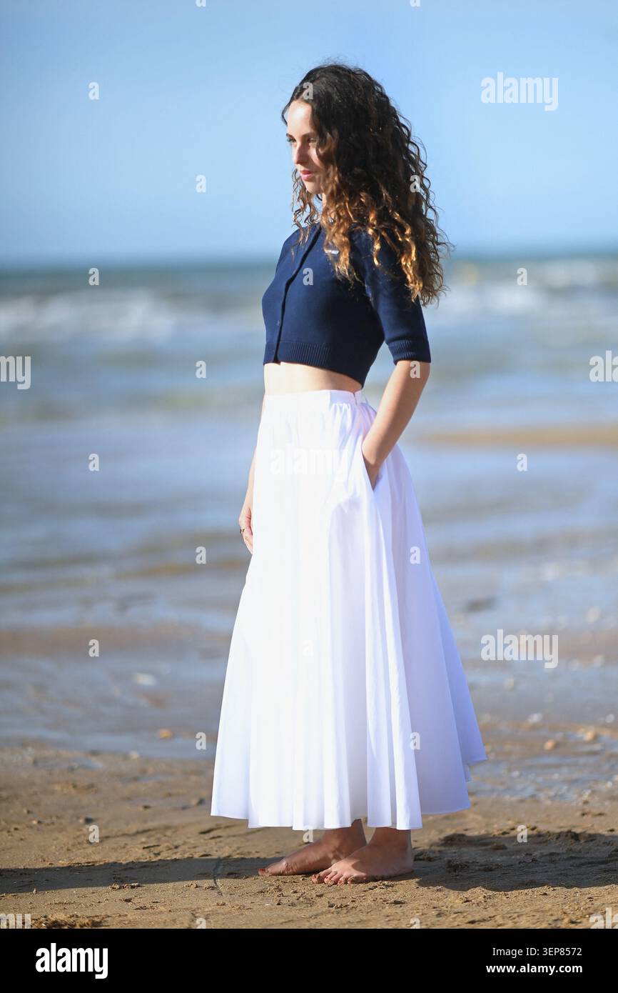 Tess Barthélemy during Day Four of the 40th Cabourg Film Festival on ...