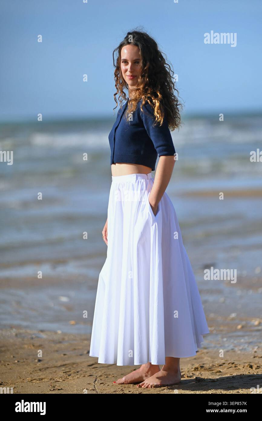 Tess Barthélemy during Day Four of the 40th Cabourg Film Festival on ...