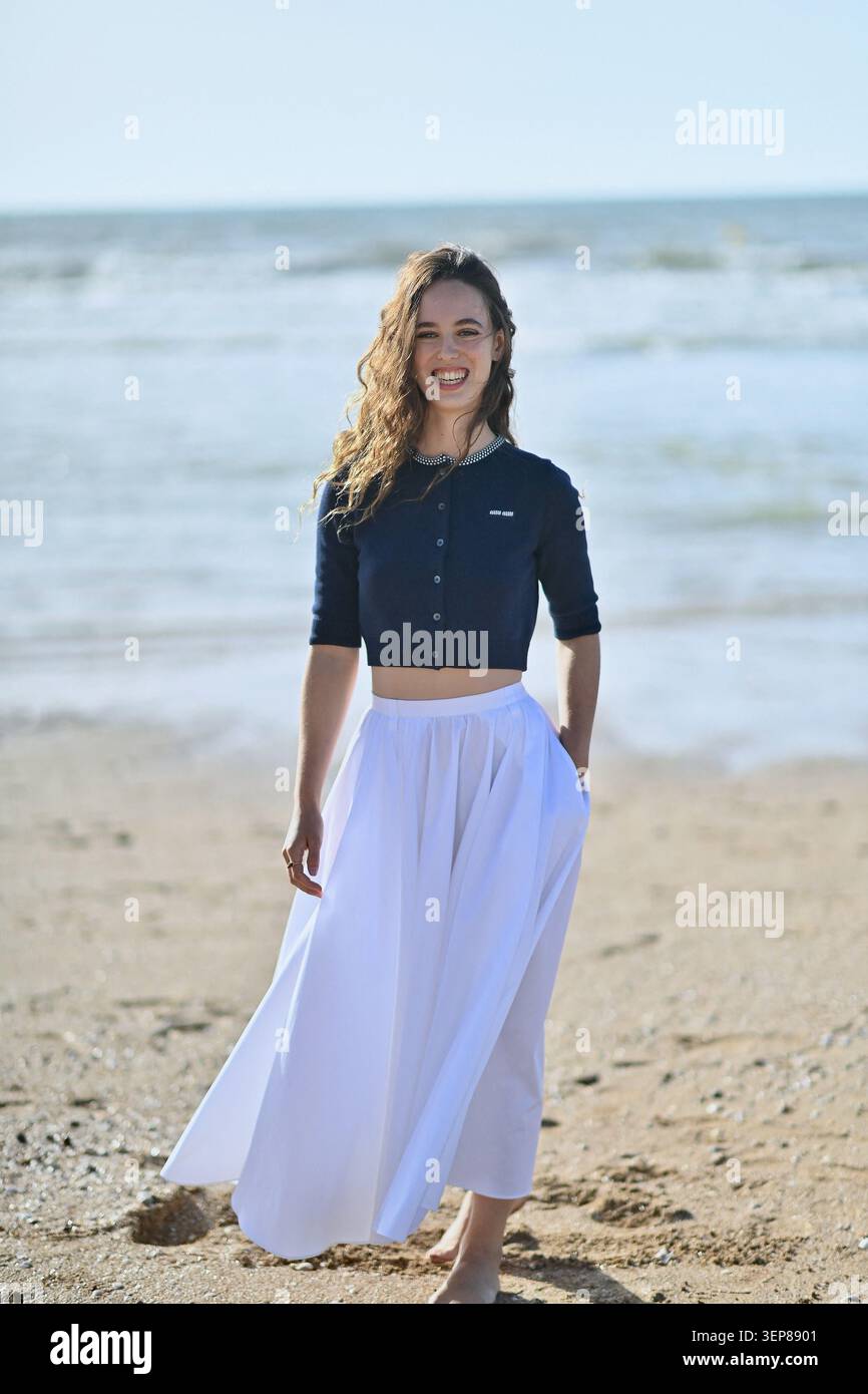 Tess Barthélemy during Day Four of the 40th Cabourg Film Festival on ...