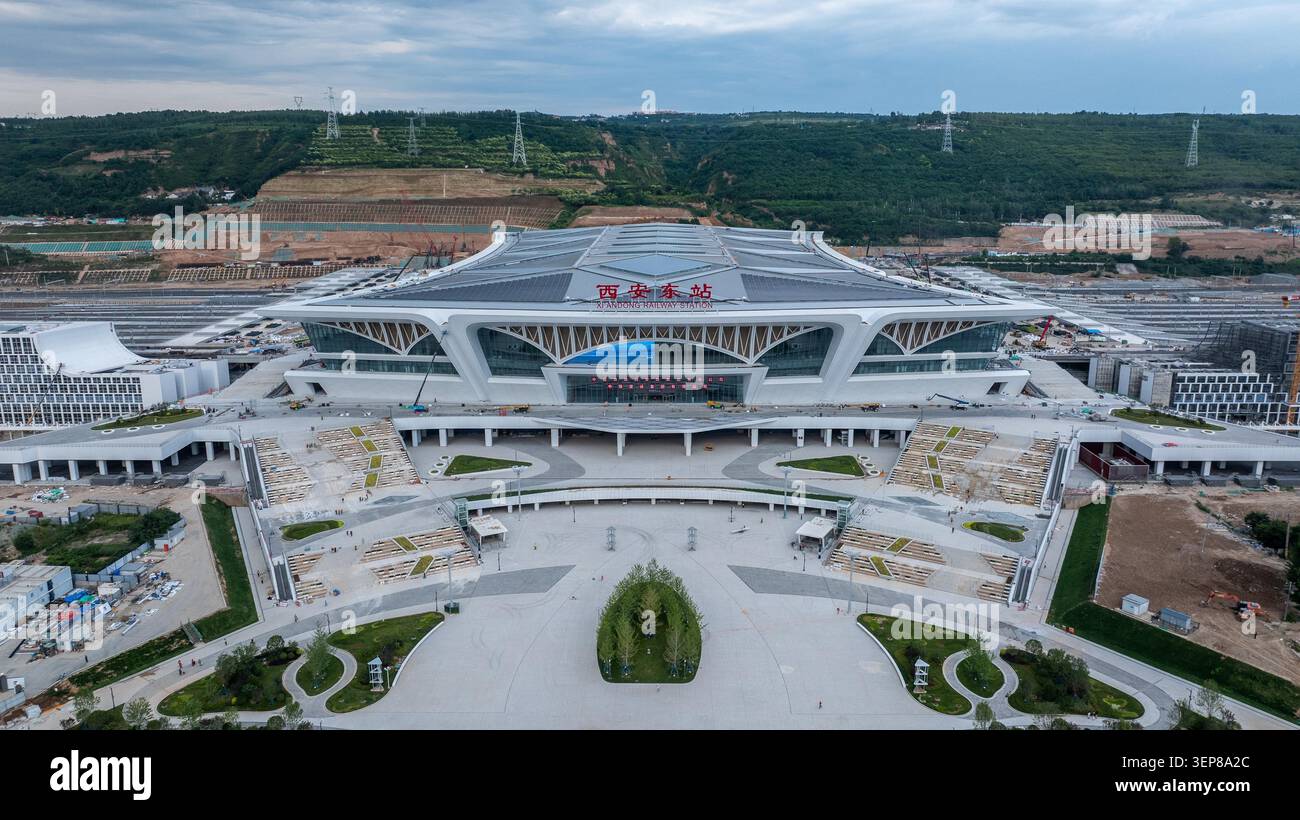 The construction of Xi'an East Railway Station enters its final stage ...