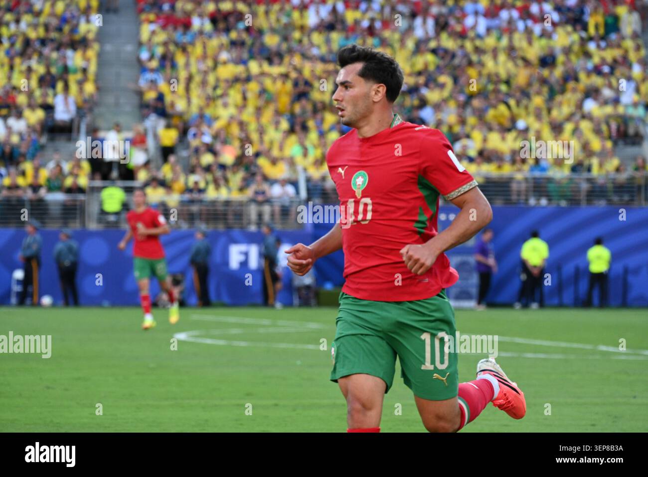 IPA85664165 - Brahim Diaz (Morocco) in action during the Brazil vs ...