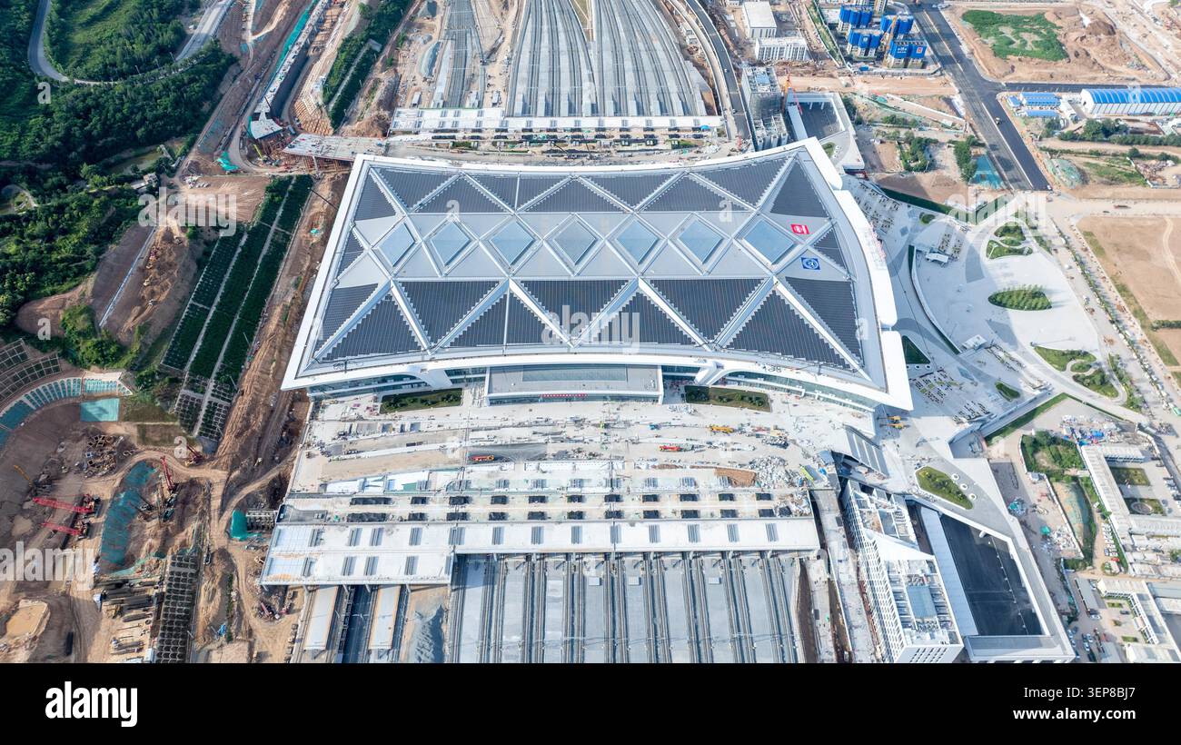 The construction of Xi'an East Railway Station enters its final stage ...