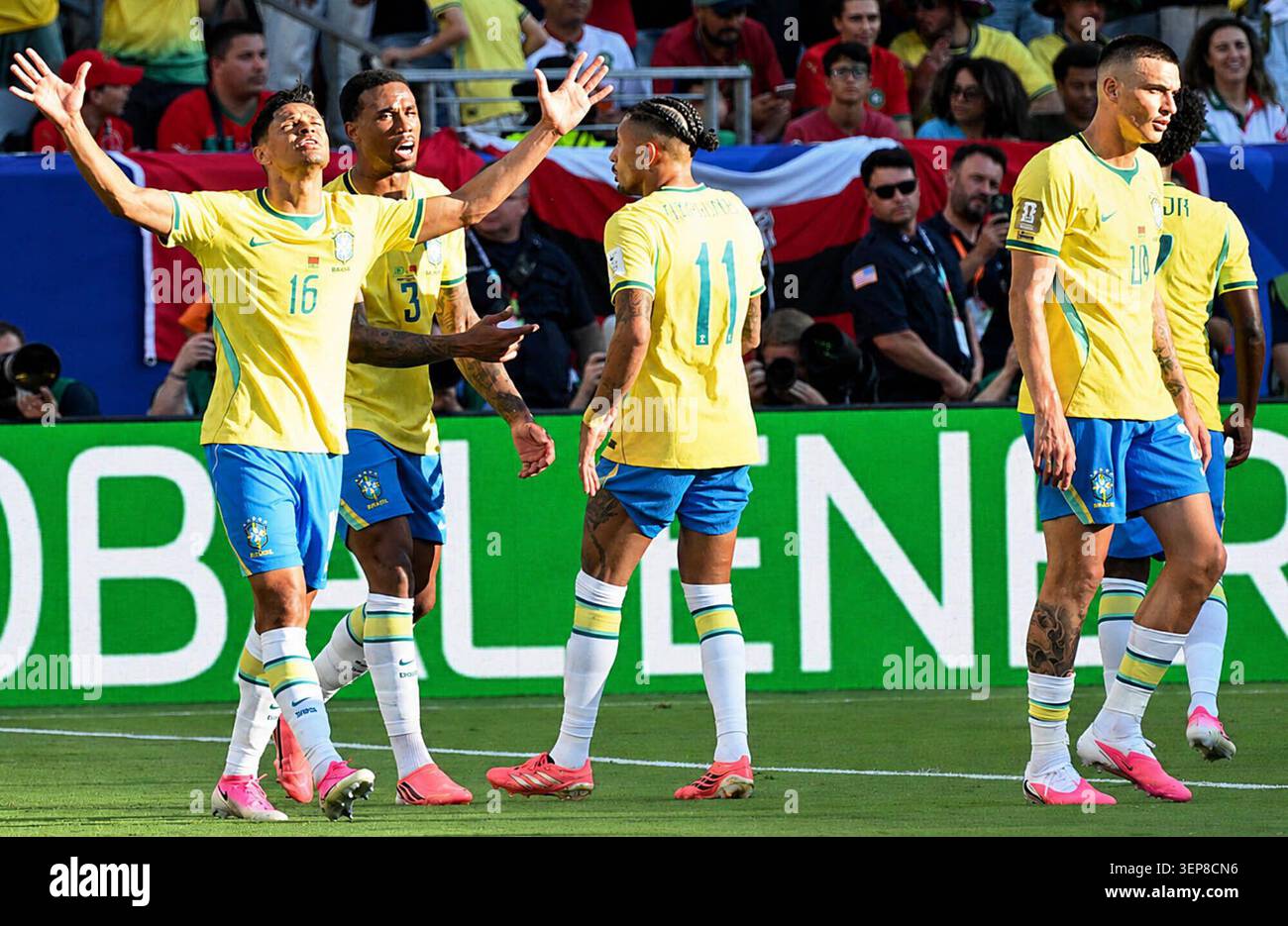 IPA85664202 - Brazil celebrates after scoring a goal during the Brazil ...