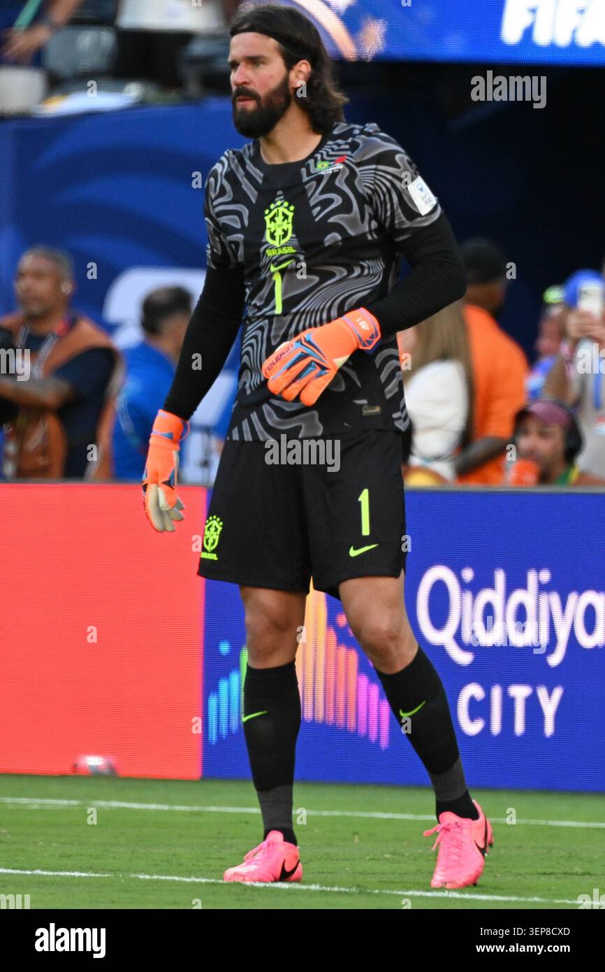 IPA85664212 - Alisson (Brazil) in action during the Brazil vs. Morocco ...