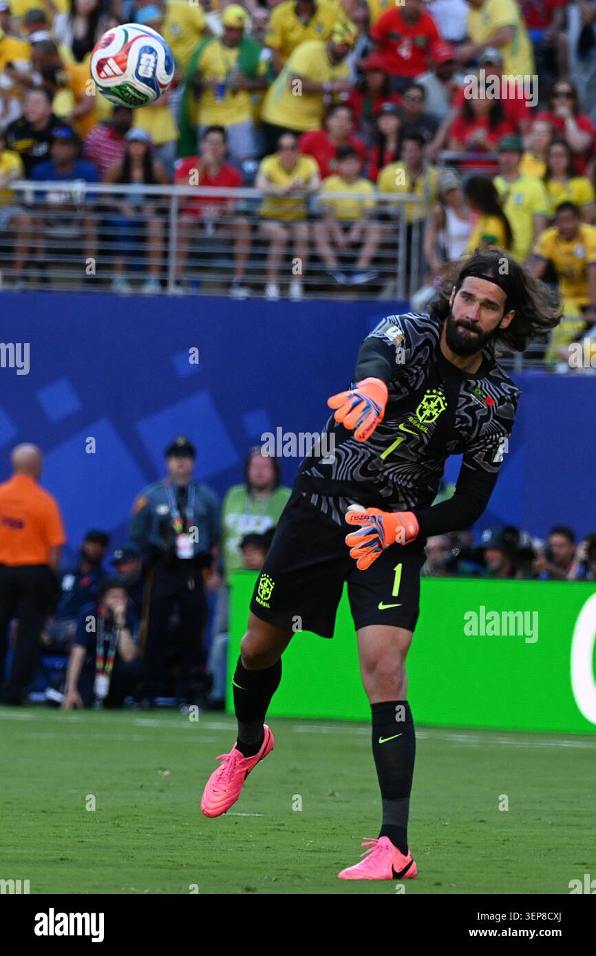 IPA85664168 - Alisson (Brazil) during the Brazil vs. Morocco match at ...