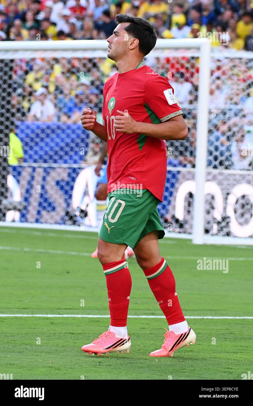 IPA85664180 - Achraf Hakimi (Morocco) in action during the Brazil vs ...