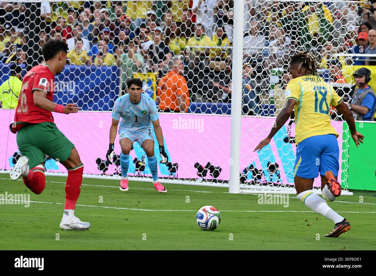 IPA85664416 - Danilo Santos (Brazil) in action during the Brazil vs ...