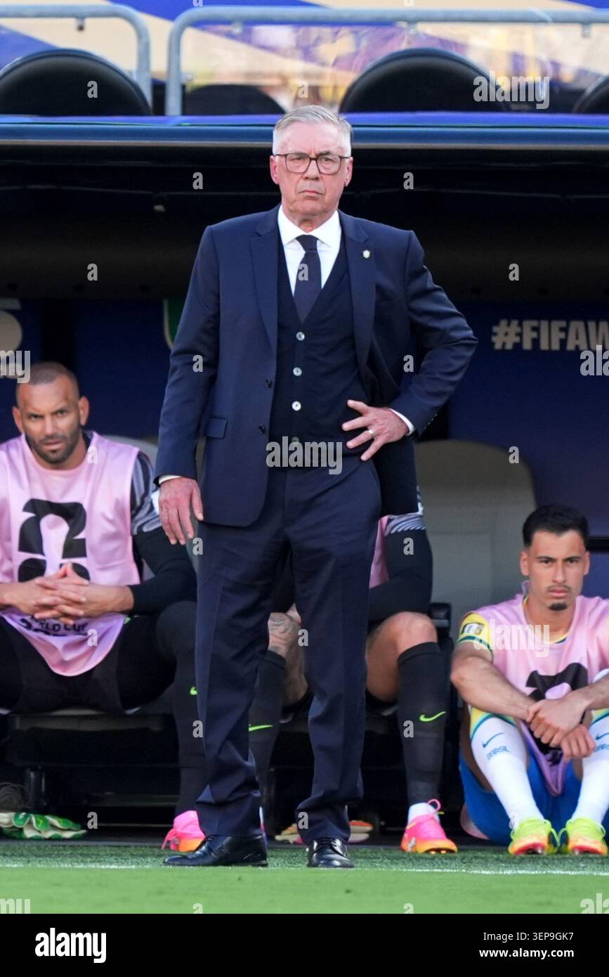 IPA85666471 - Carlo Ancelotti, head coach of Brazil, during the Brazil ...