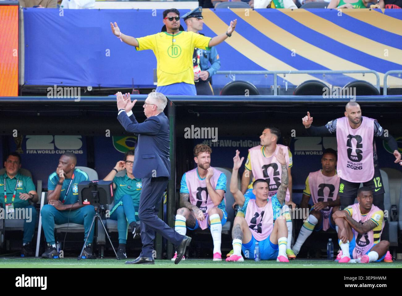 IPA85666452 - Carlo Ancelotti, head coach of Brazil, during the Brazil ...