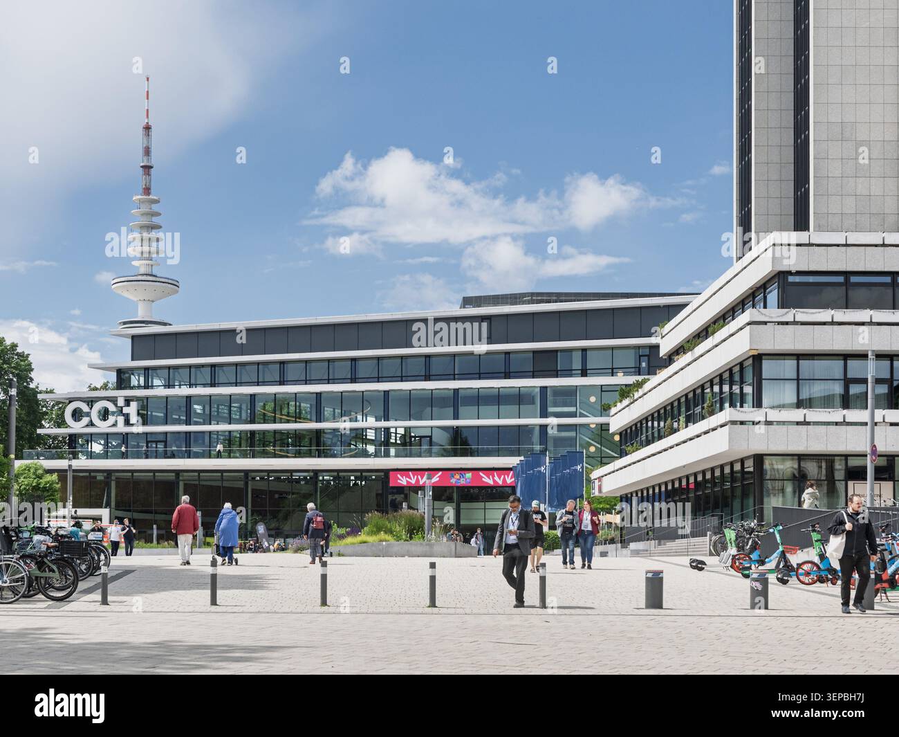 12 June 2026, Hamburg: View of the entrance area of the Congress Center ...