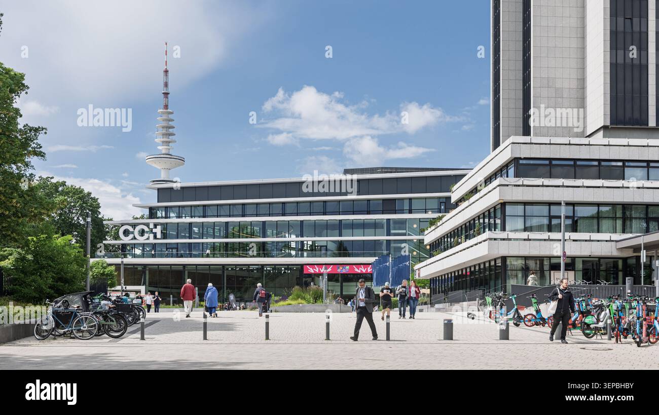12 June 2026, Hamburg: View of the entrance area of the Congress Center ...