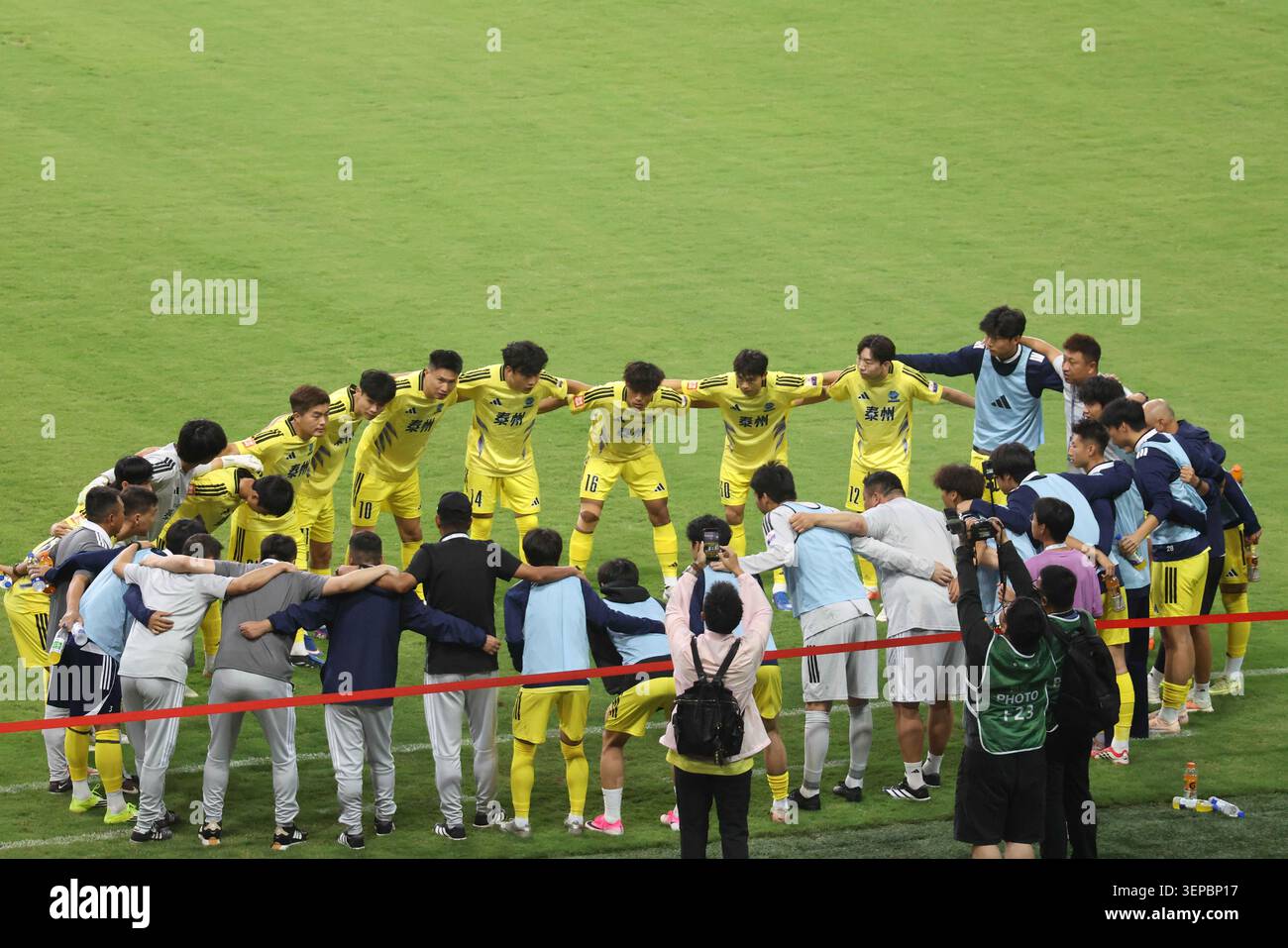 Taizhou team defeats Nantong team 1-0 at Nantong Sports and Exhibition ...
